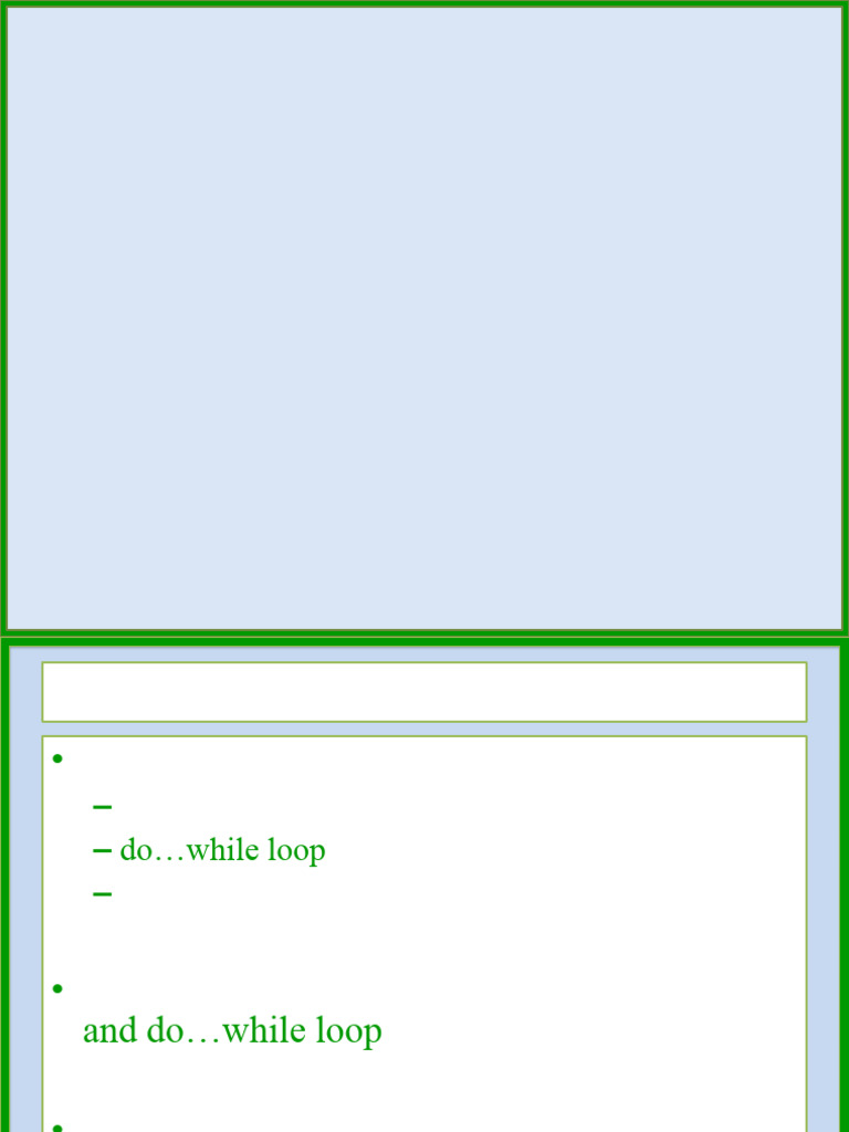 Lecture 7 - Decision Making and Looping | PDF | Control Flow | Computer Science