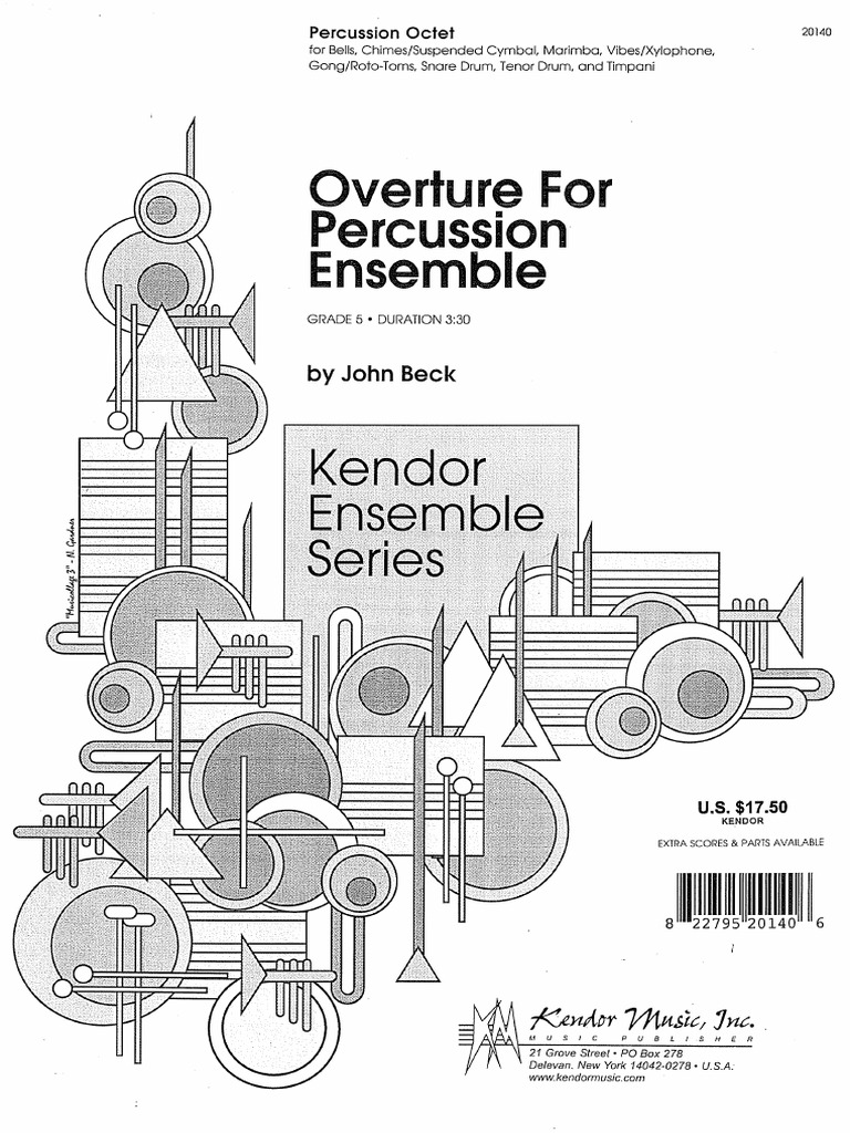 Beck Overture For Percussion Ensemble | PDF