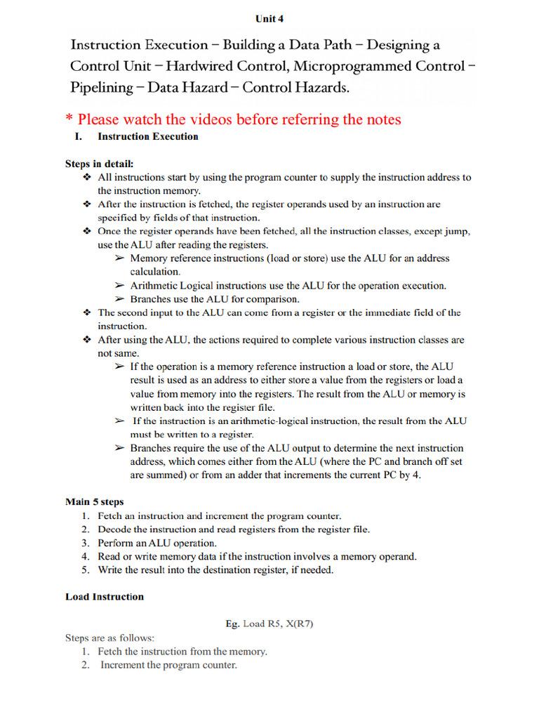 Unit-4 Processor in DPCO | PDF