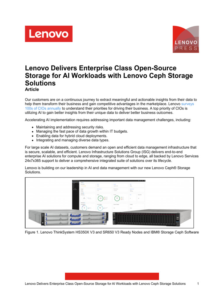 Lenovo Delivers Enterprise Class Open-Source | PDF | Cloud Computing | Lenovo