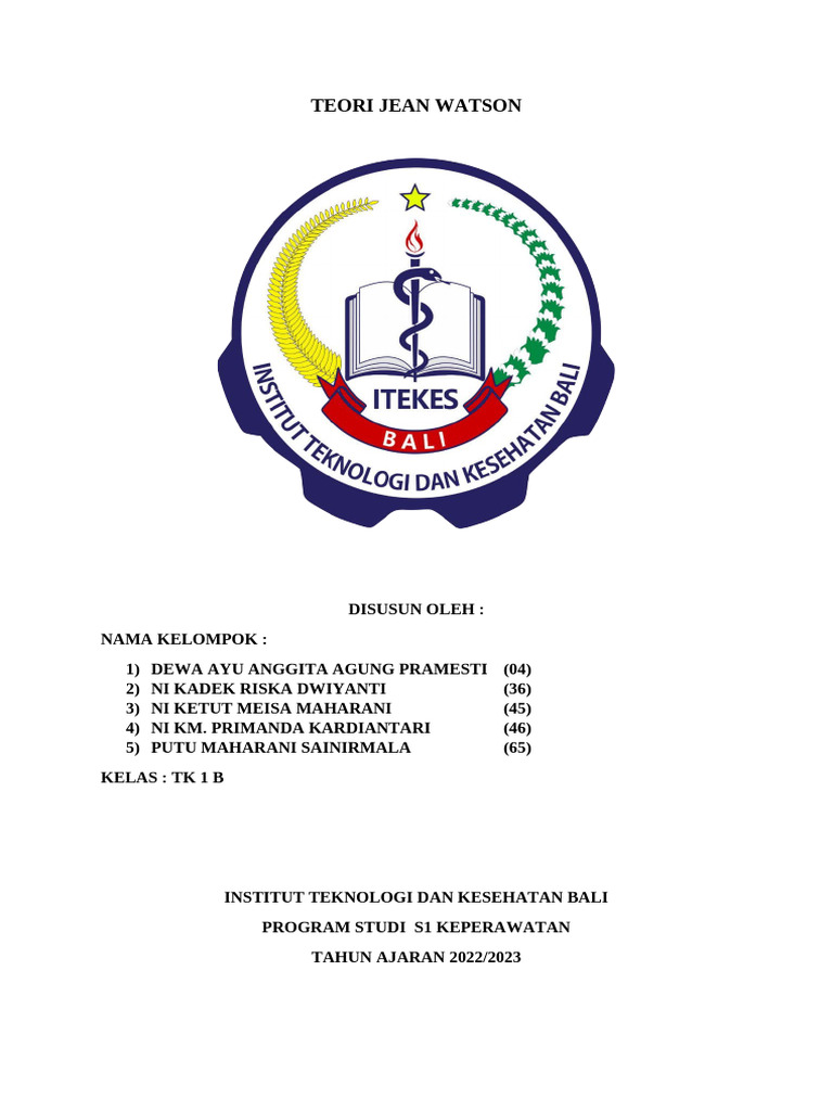 TEORI JEAN WATSON Finish | PDF