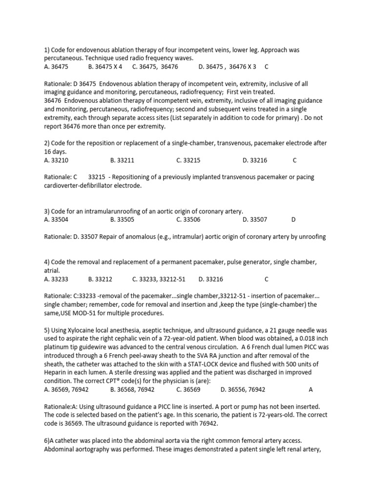 CPT - Surgery (30X) - Cardio - Key - 37101228 - 2024 - 07 - 07 - 15 ...
