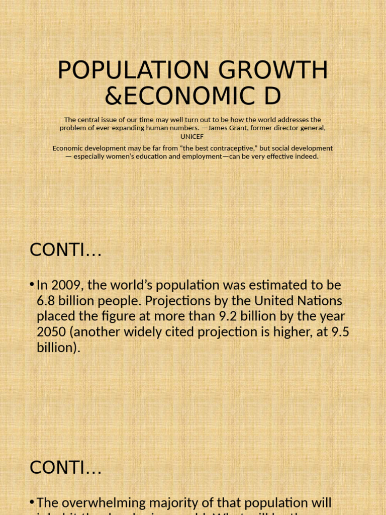 8.population Growth &economic D-2 | PDF | Economic Growth | Economics