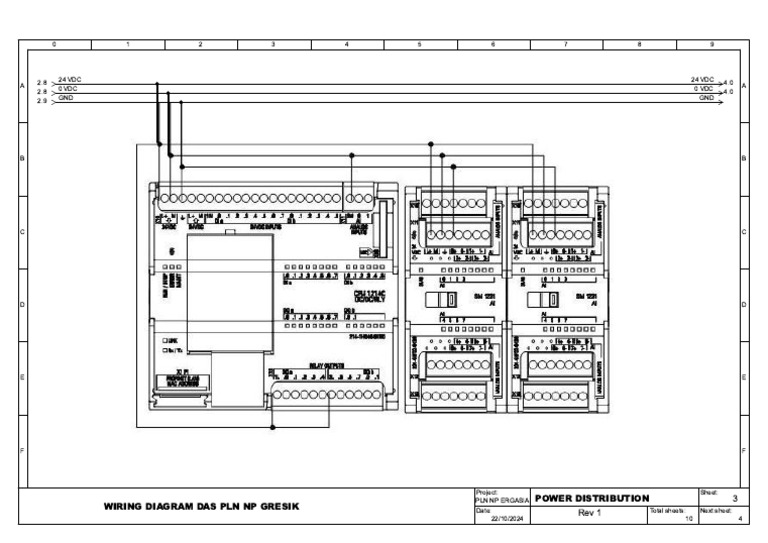 Wiring Diagram Das PLN NP Gresik Power Distribution | PDF