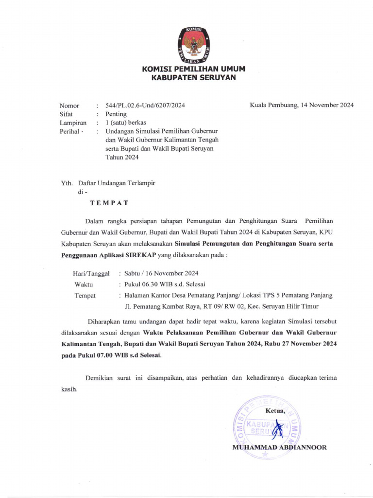 Undangan Lo Paslon Dan Partai Pengusung | PDF
