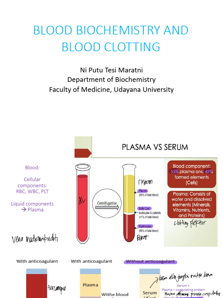 Blood Biochemistry and Clotting | PDF | Coagulation | Platelet