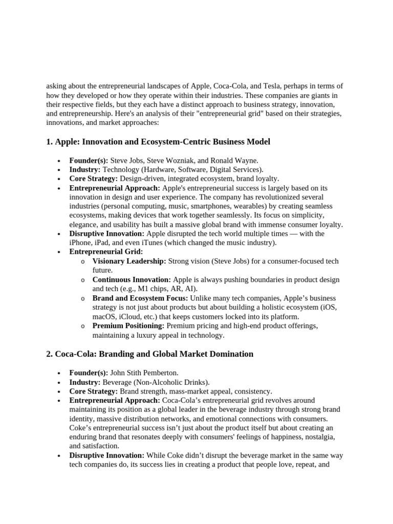 Apple coke and tesla | PDF | Apple Inc. | Brand