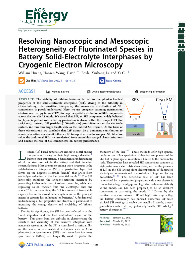 Huang Et Al 2020 Resolving Nanoscopic and Mesoscopic Heterogeneity of ...