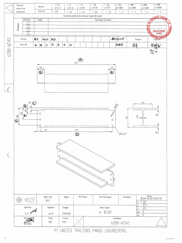 2.4 - 6280-W542 Cross Beam | PDF