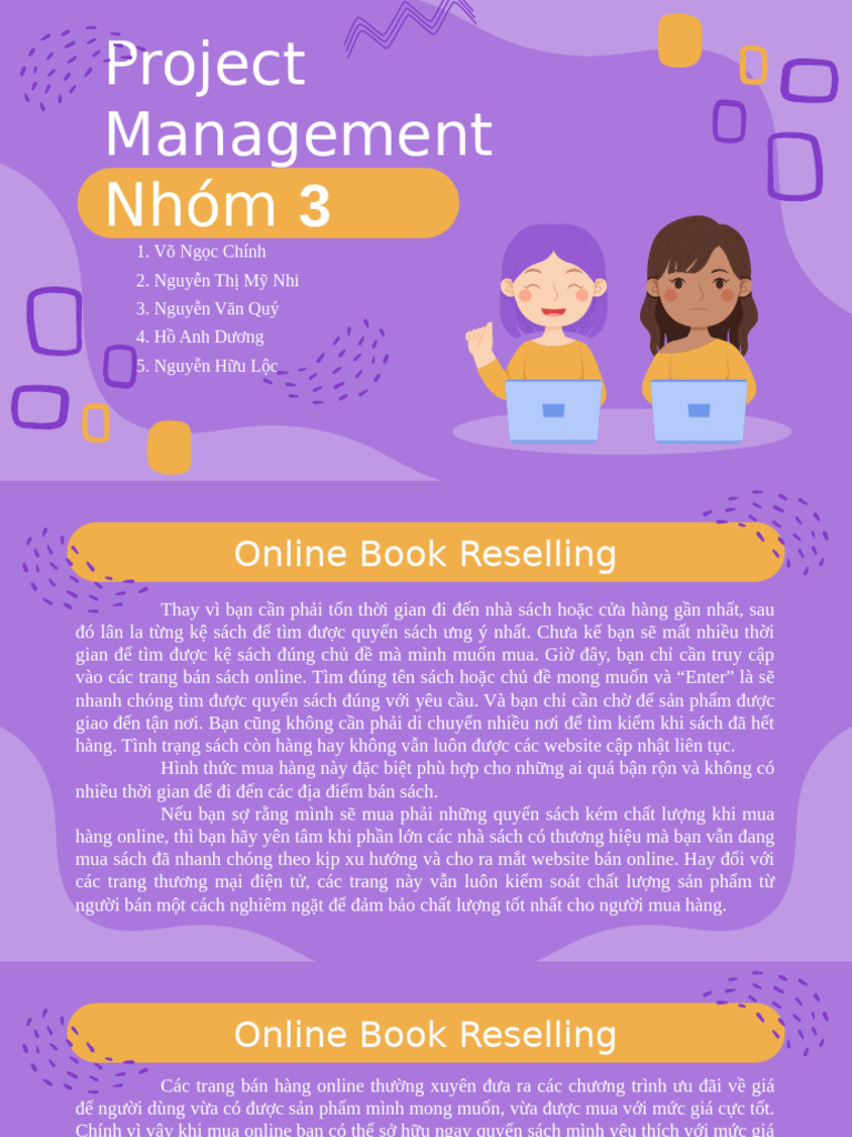 Báo Cáo Online Book Reselling 1 | PDF