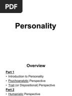 Chart - Comparison of Personality Theories | Personality Psychology