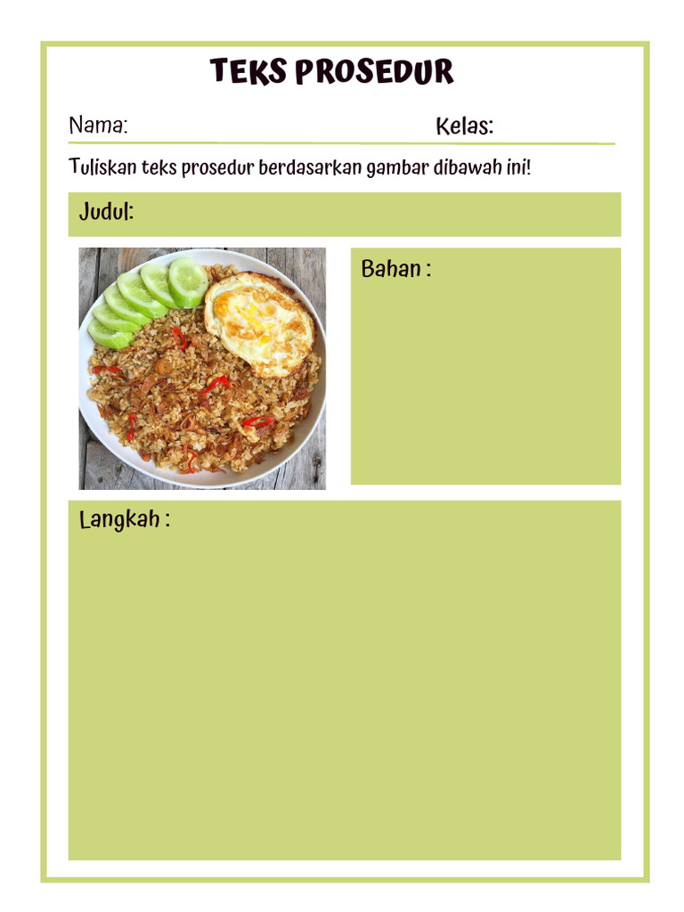 Blue Illustrative Fried Rice Worksheet - 20241101 - 100536 - 0000 | PDF