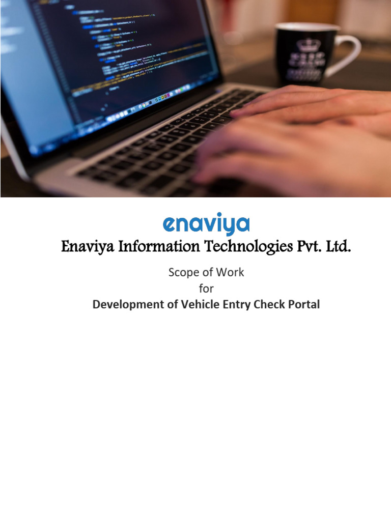 Enaviya - Vehicle Entry Check Portal - Requirement Doc - 06.03.24 V1.0 ...