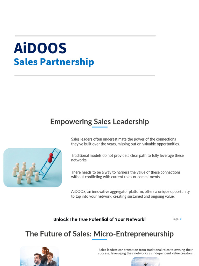 Empower Sales with AiDOOS Platform | PDF | Business | Economies