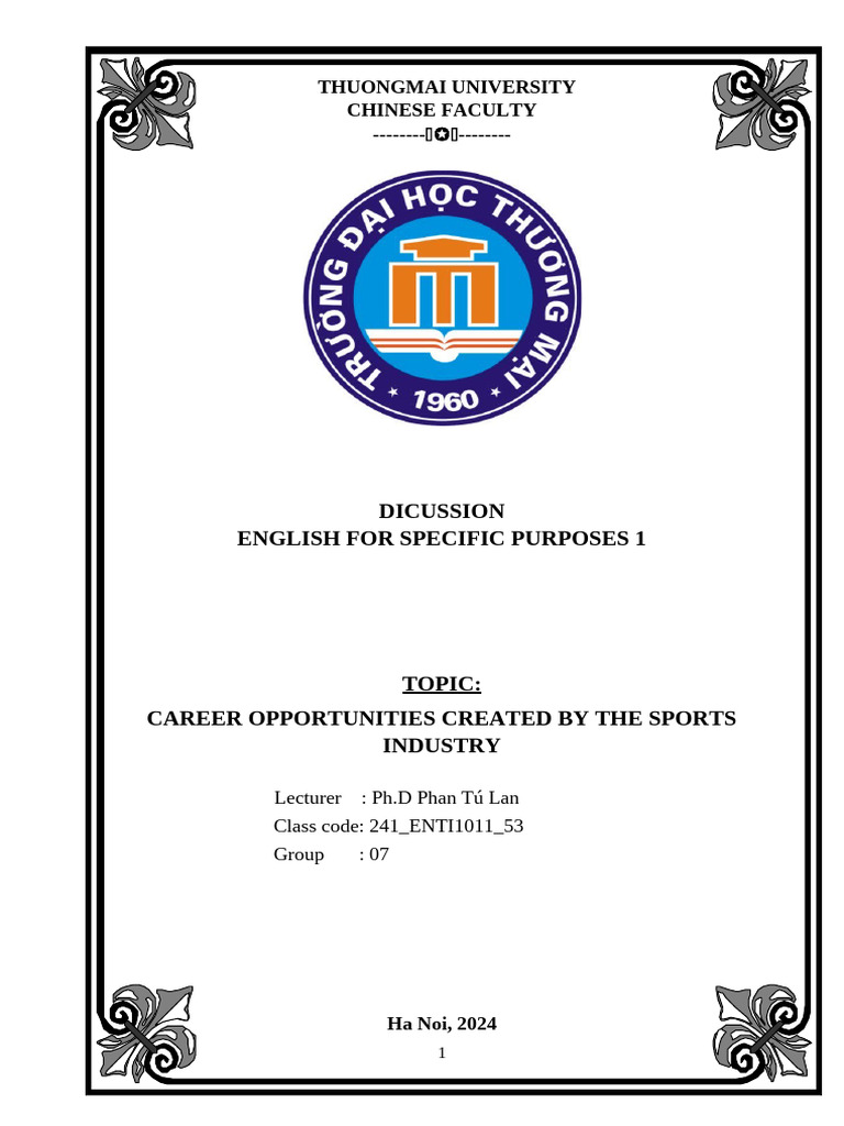 Bài thảo luận TACN - Nhóm 7 | PDF | Sports | Mood (Psychology)