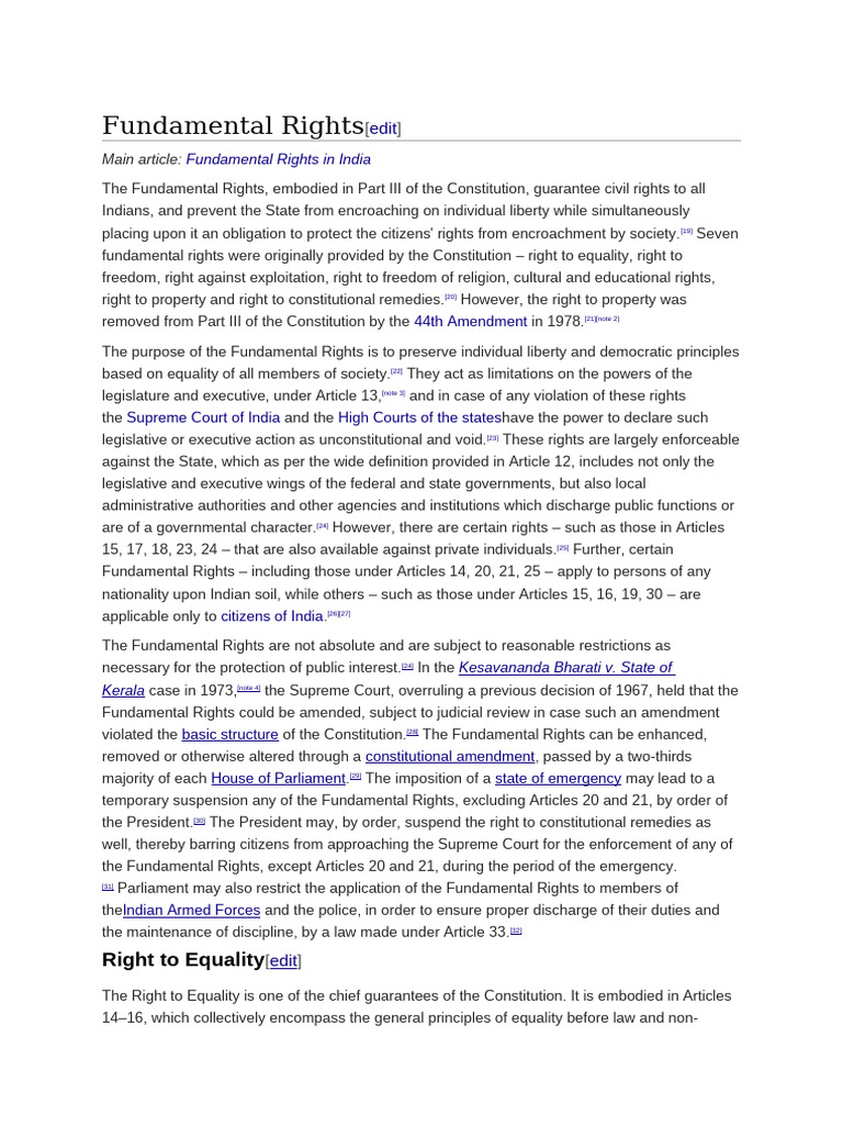 Fundamental Rights | PDF | Due Process Clause | Civil Liberties