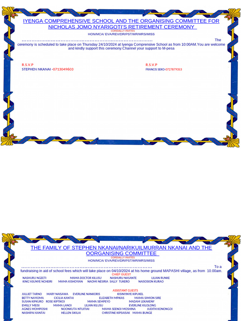 Maasai Names Full | PDF | Art