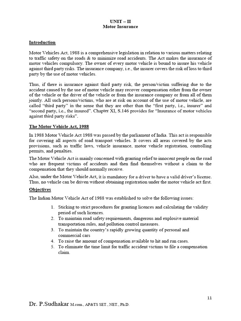 Gic Unit Ii | PDF | Vehicle Insurance | Insurance