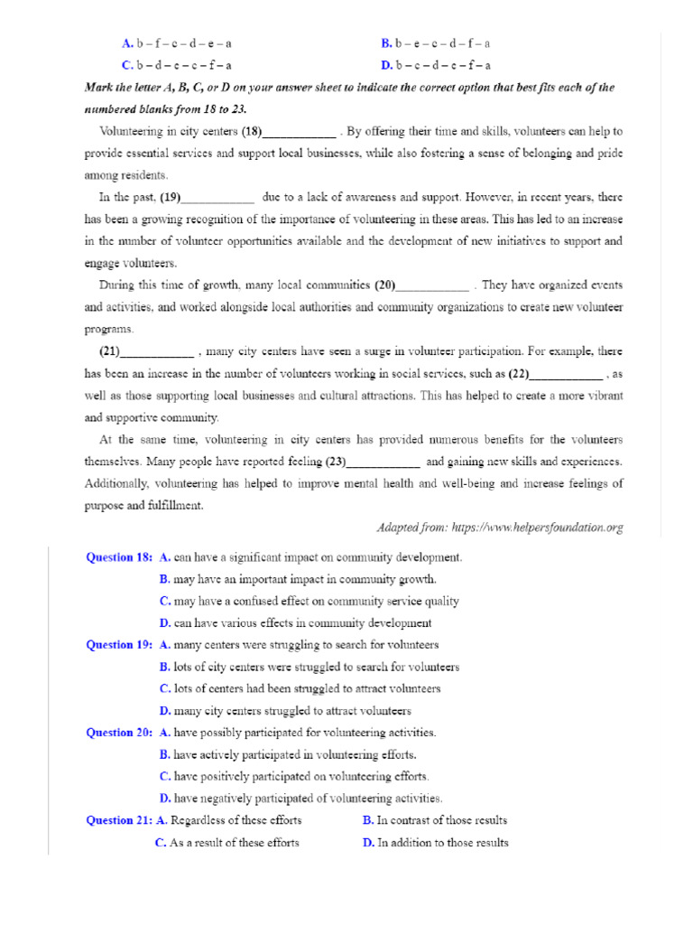 Test Anh 10 Unit 1 | PDF