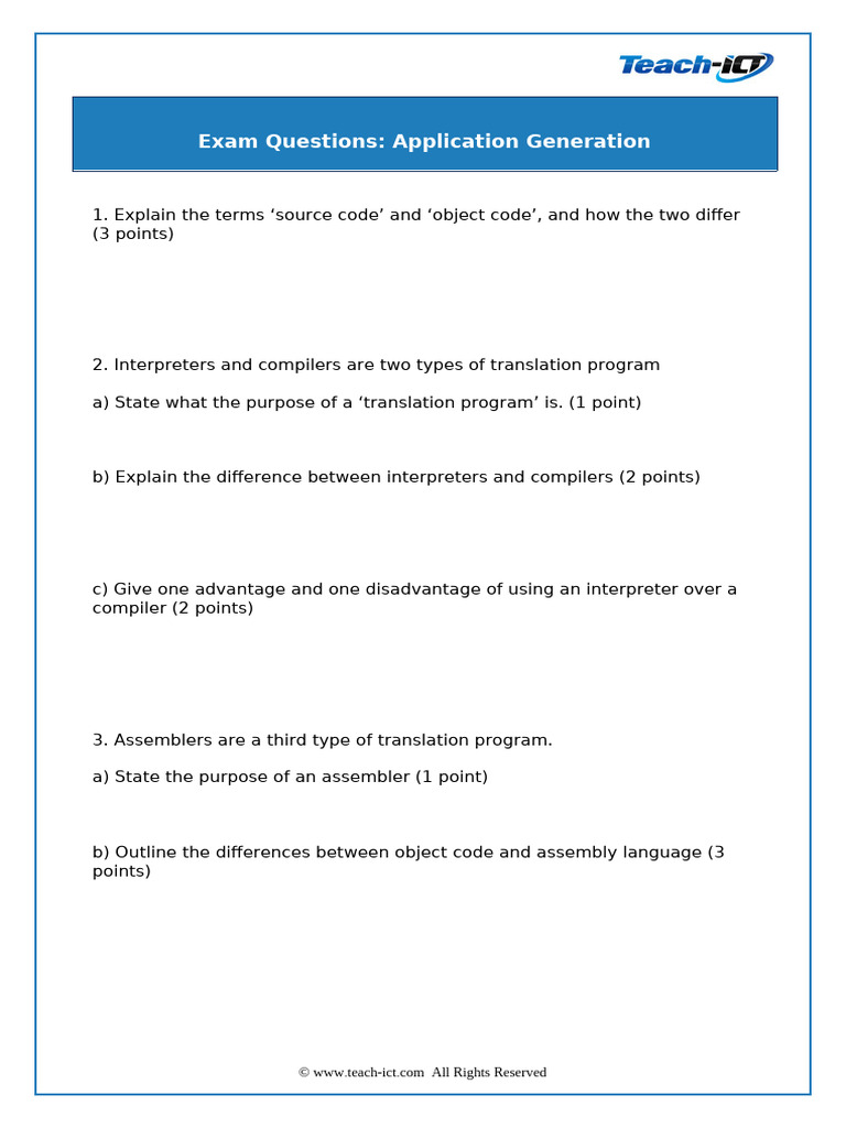 Exam Questions | PDF