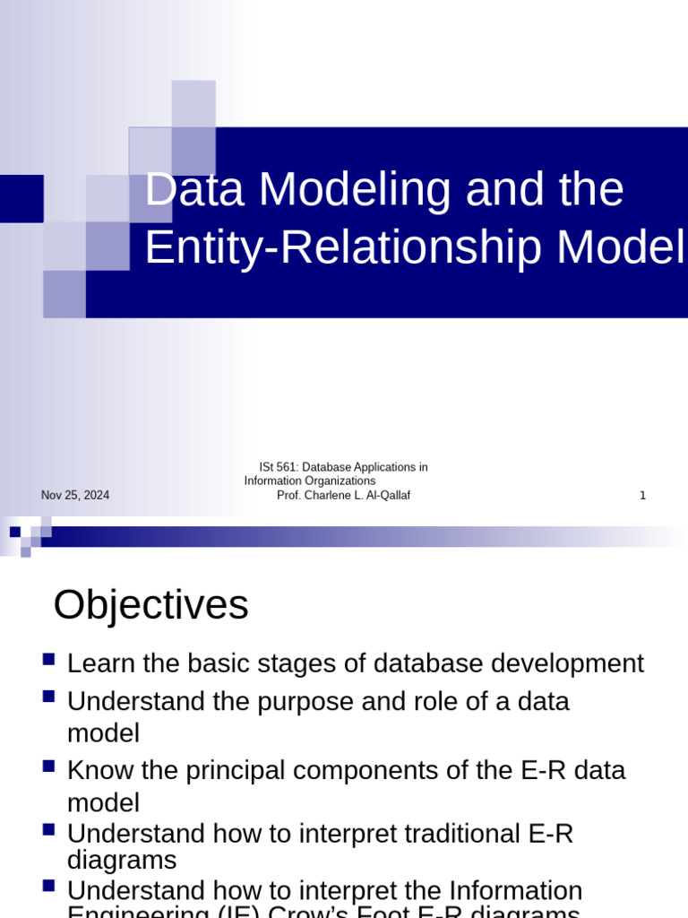 Students Slides Chap04 DataModeling E-R Model 2021 Students | PDF | Databases | Data Model
