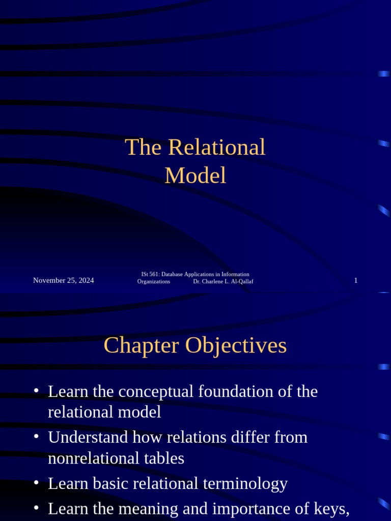 Understanding the Relational Model | PDF | Relational Database | Computer Data