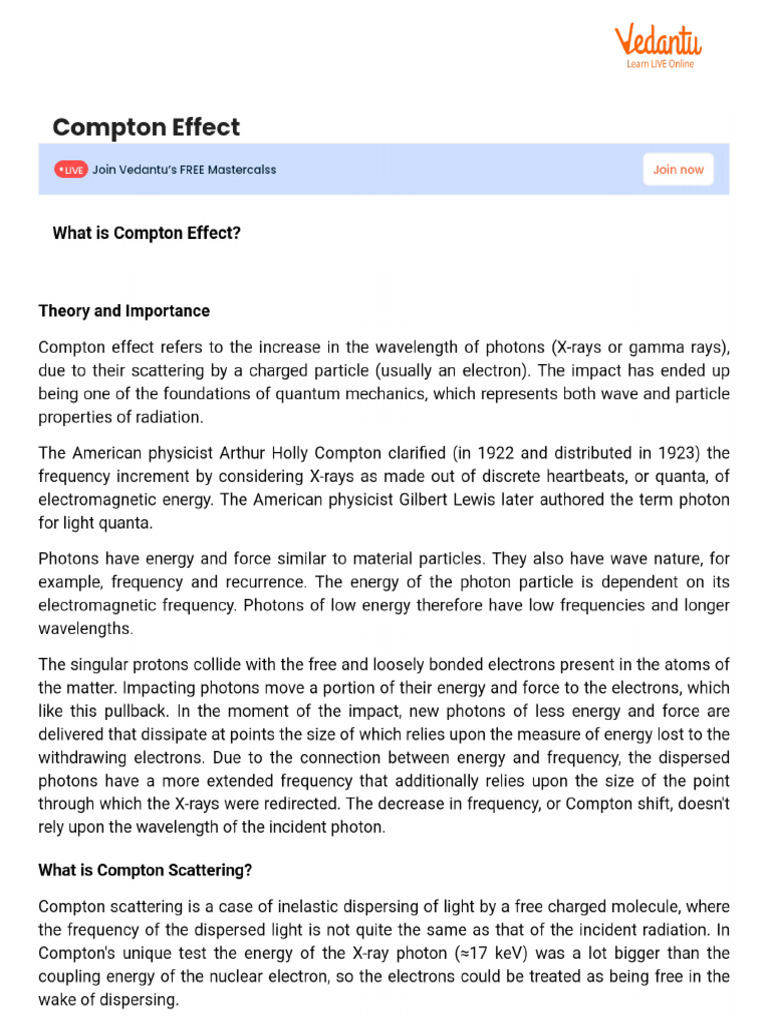 Compton Effect | PDF
