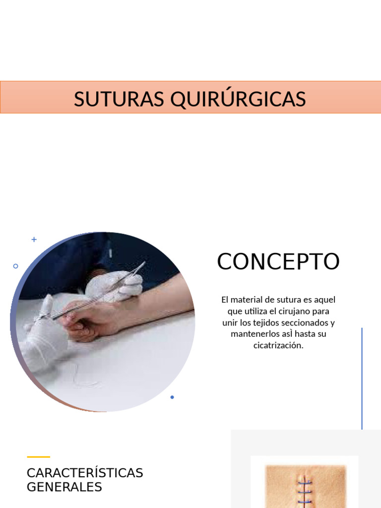 Suturas Quirurgicas | PDF | Sutura Quirúrgica | Materiales