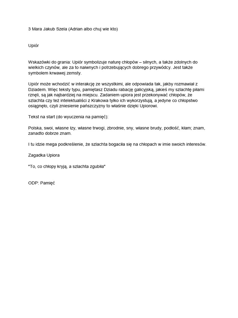 3 Mara Upiór Szela | PDF