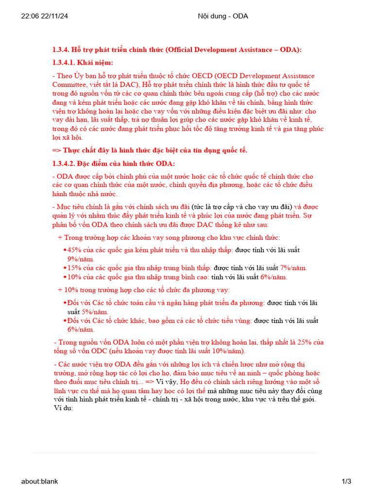 N I Dung - ODA | PDF