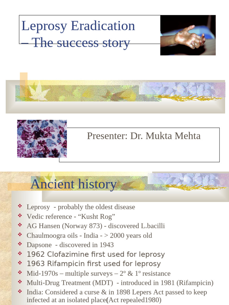 Leprosy Eradication The Success Story | PDF | Leprosy | Diseases And ...