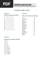 English Numbers 1 To 100 Worksheet | PDF