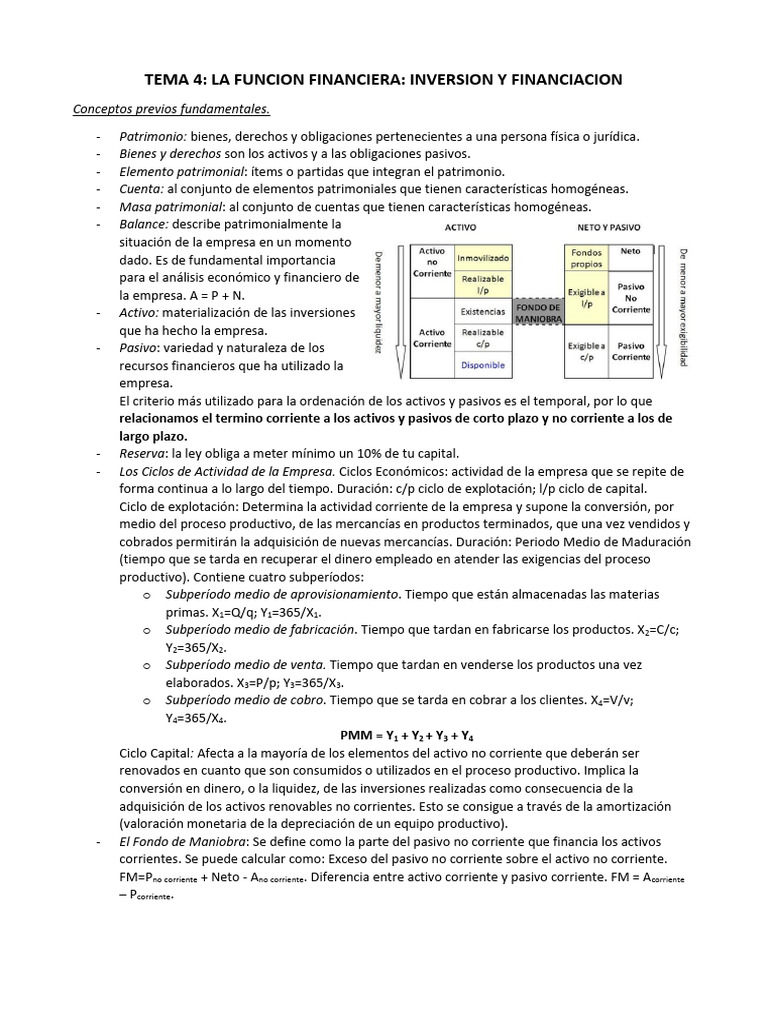Tema 4 OGE | PDF | Business | Inversiones