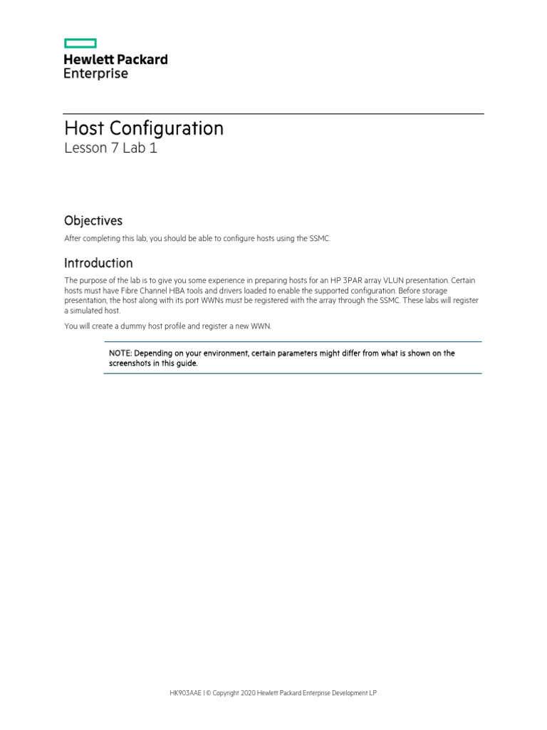l07 1-Hostconfiguration | PDF | Computing Platforms | Microsoft Windows