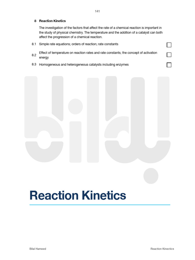 04 Reaction Kinetics Notes | PDF | Reaction Rate | Catalysis