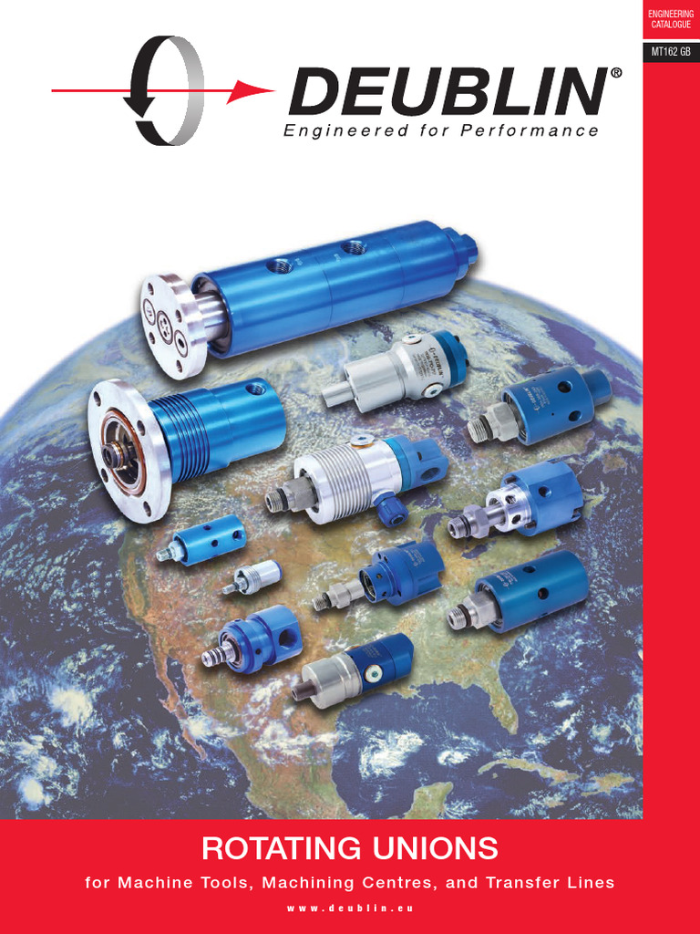 Rotating Unions for Machine Tools | PDF | Bearing (Mechanical ...