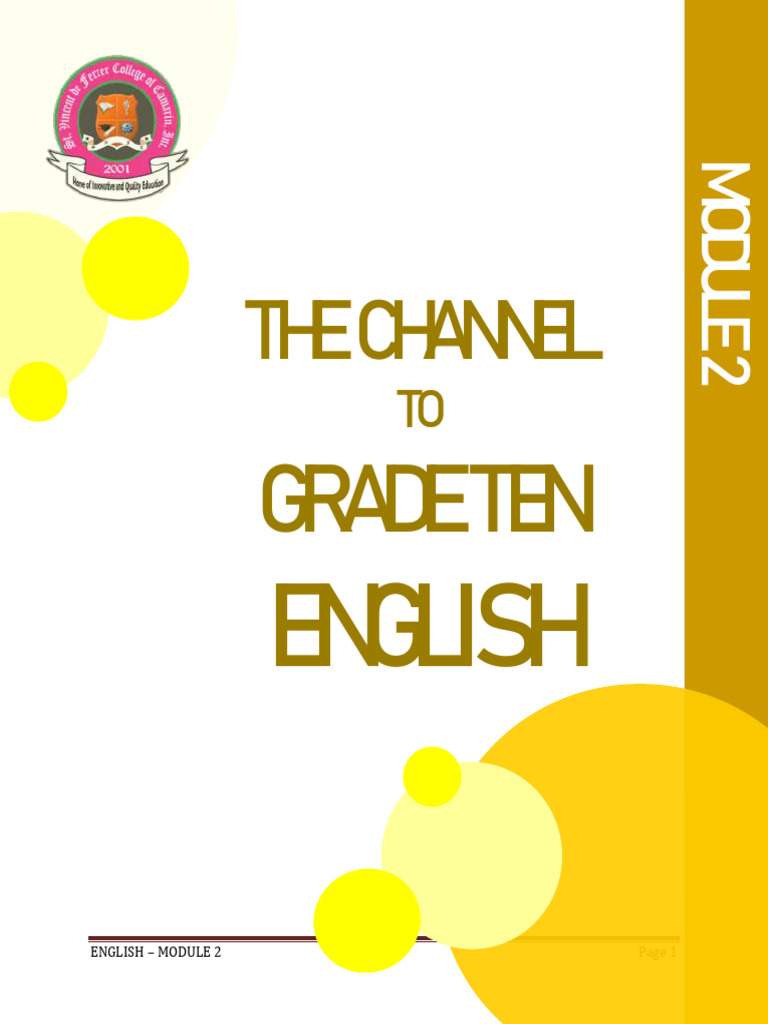 Module 2 English 10 | PDF