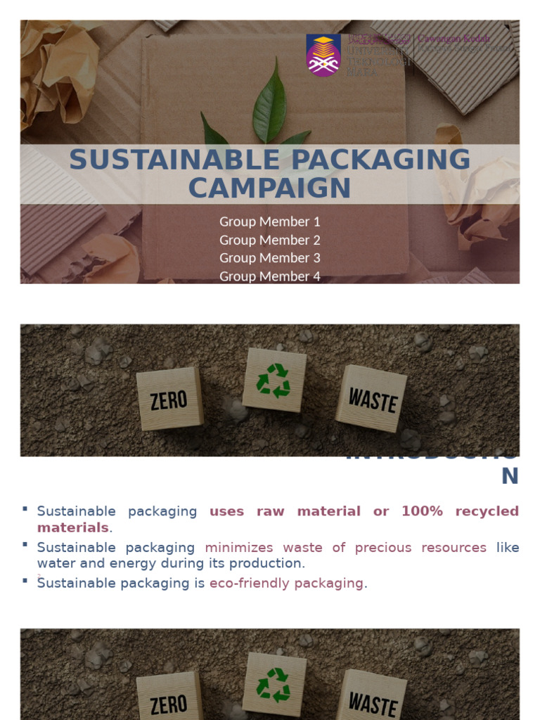 Idea Pitching - Campaign Sample - MGT269 | PDF | Recycling | Reuse