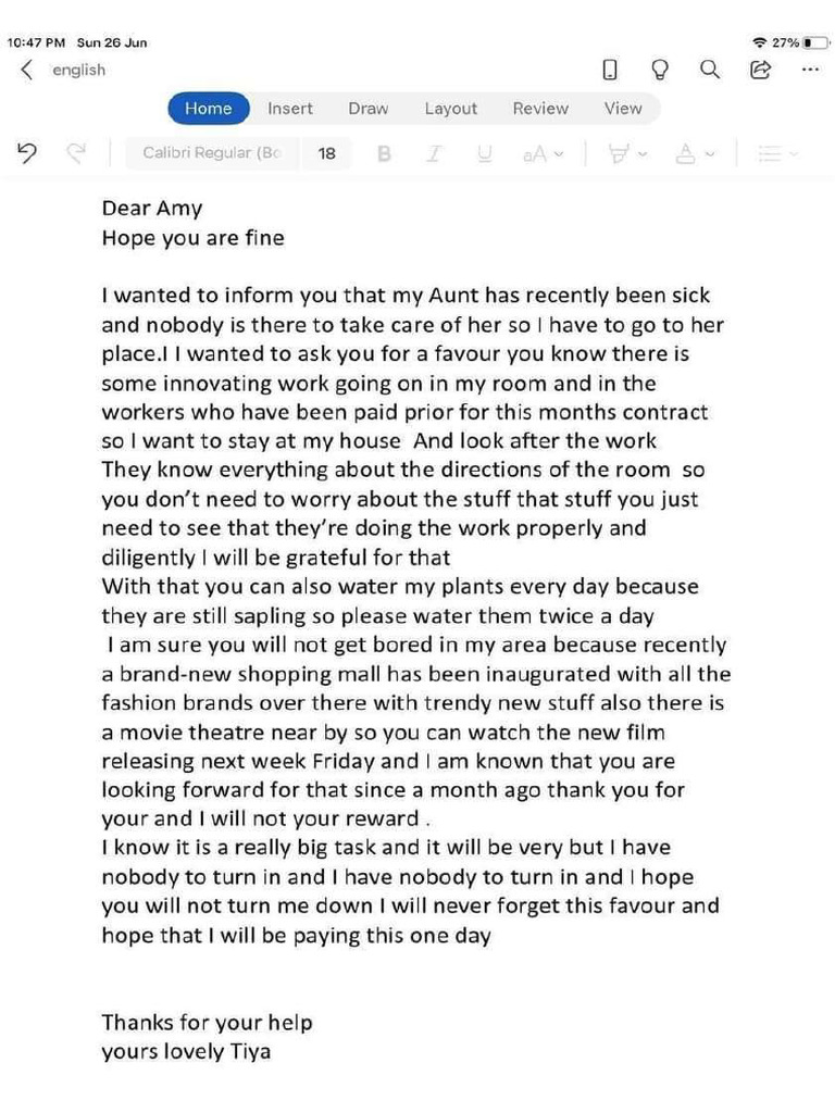 letter writing | PDF