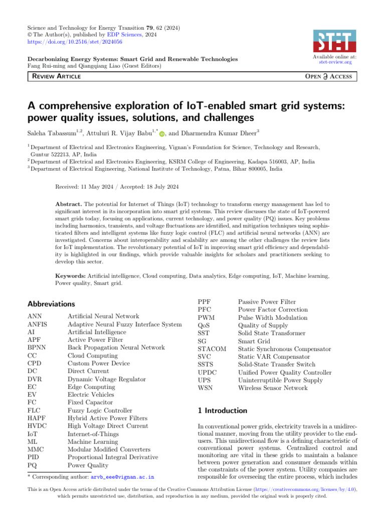 A Comprehensive Exploration Of Iot Enabled Smart G Pdf Smart Grid Internet Of Things