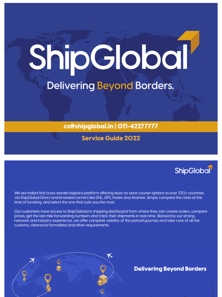 ShipGlobal Service Guide | PDF