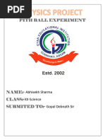 Class XII Physics Project (Pith Ball) | PDF | Electric Charge | Weight