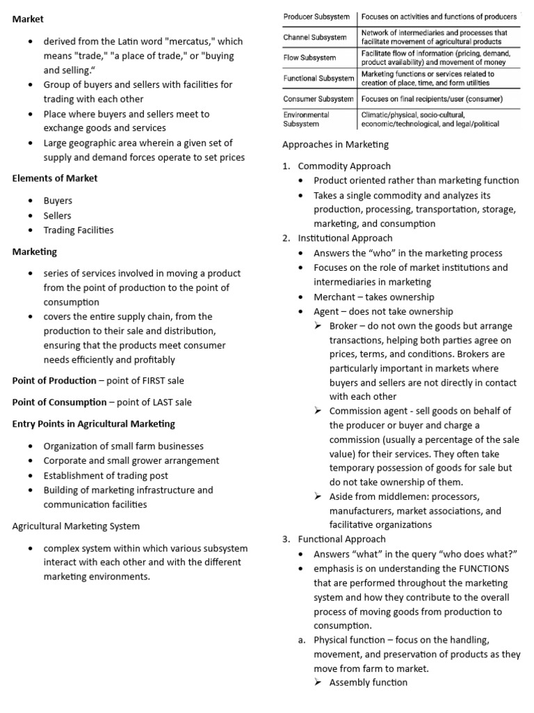 Summary Notes - Ag Econ and Marketing | PDF | Economics | Inflation