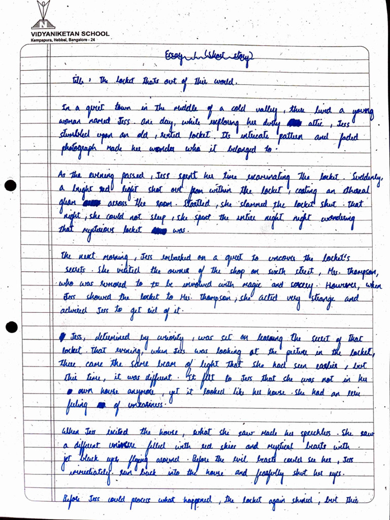 Composition Writing - Laksh Rao | PDF