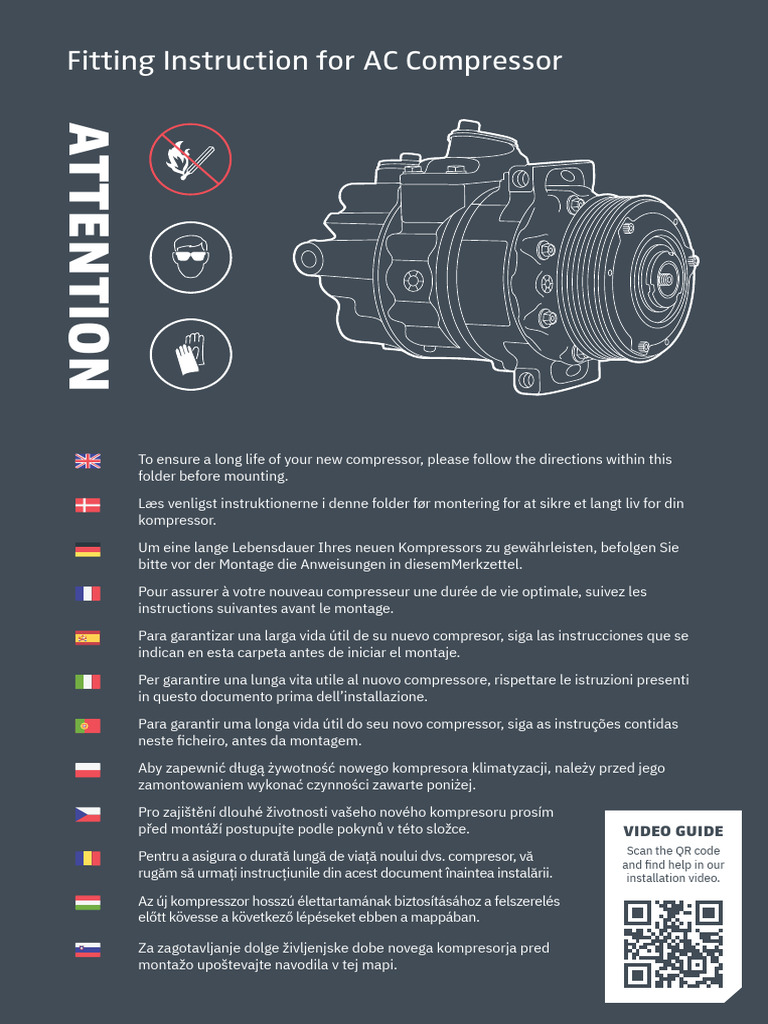 Ac Comp Inst Guide | PDF