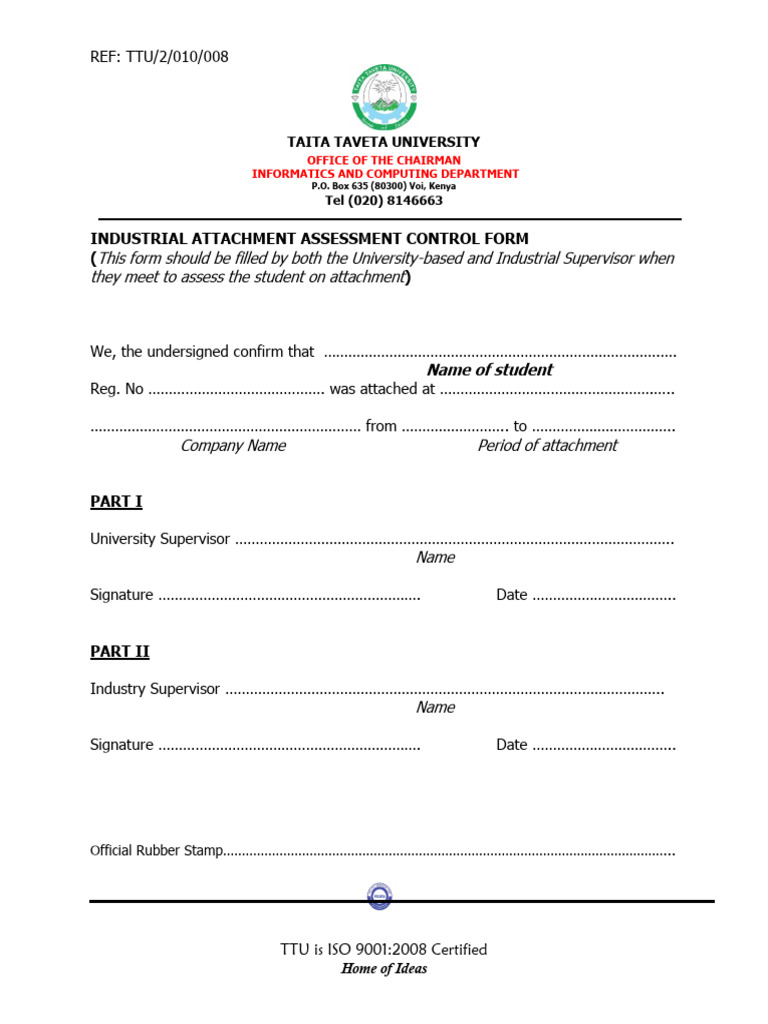 Attachment Control Form | PDF | Technology & Engineering