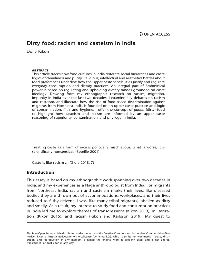 Dirty Food - Racism and Casteism in India - 24 - 11 - 23 - 21 - 01 - 35 ...