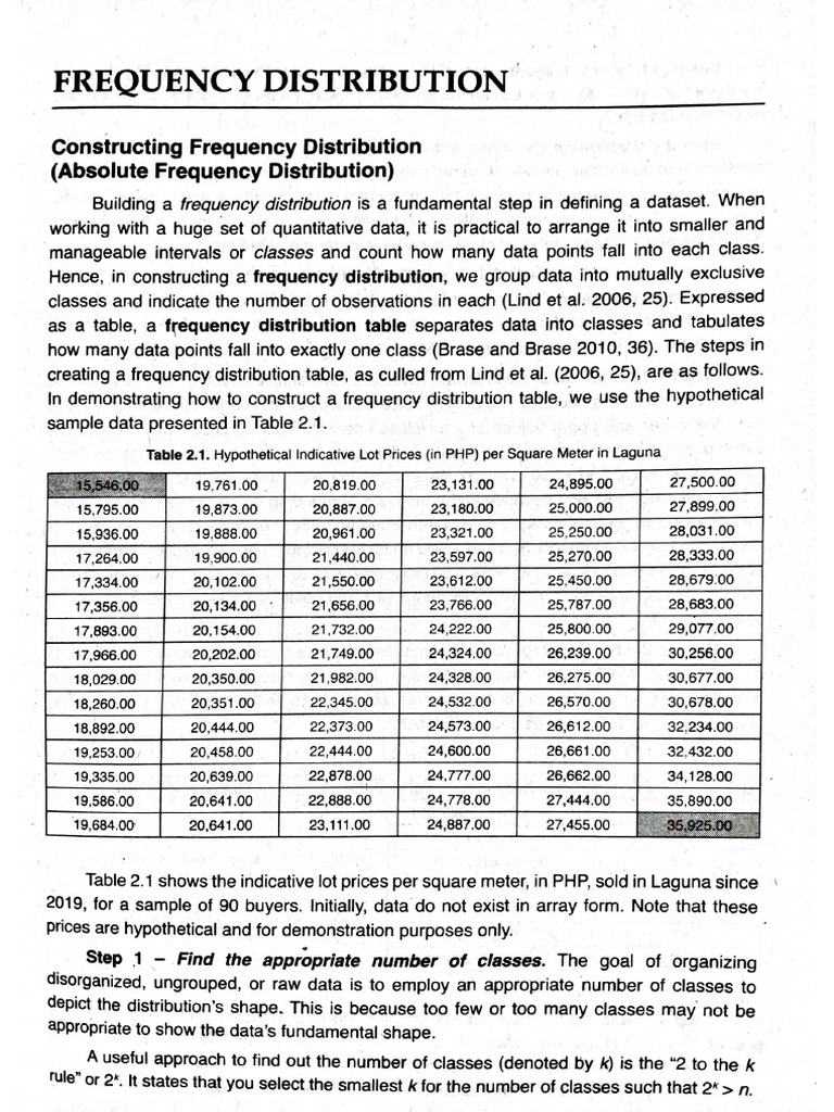 Frequency Distribution | PDF