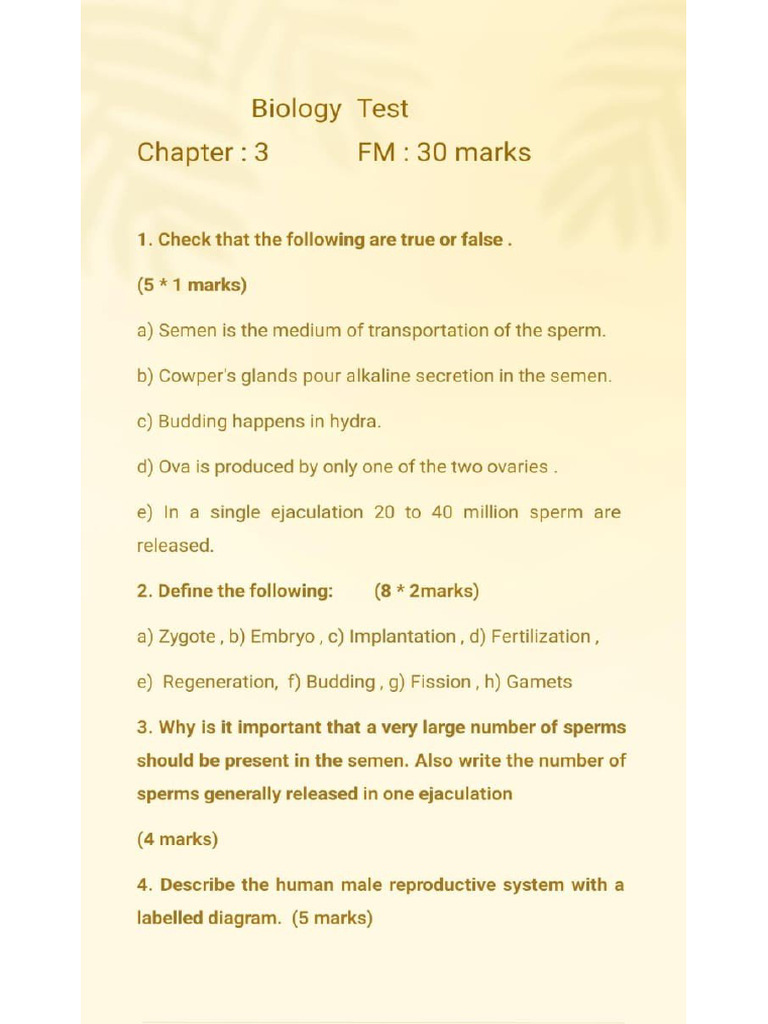 Maths Test - 3 | PDF