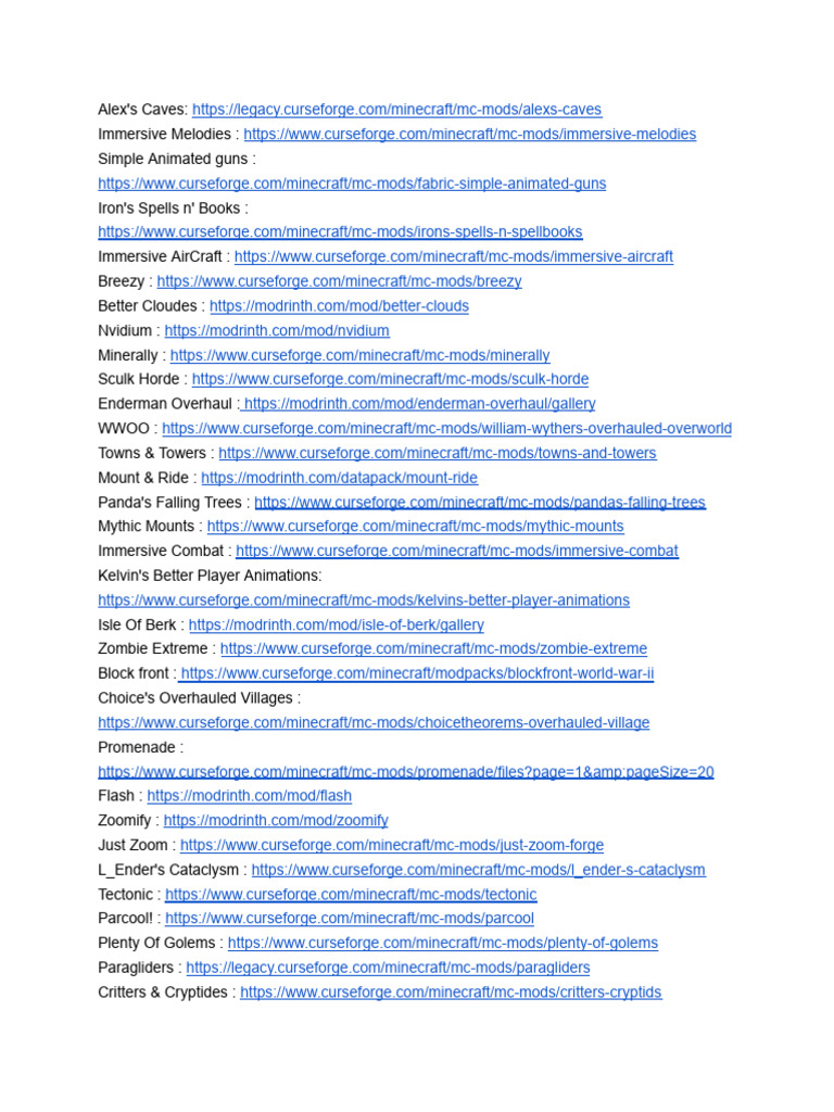 Top 200 Mods Download | PDF
